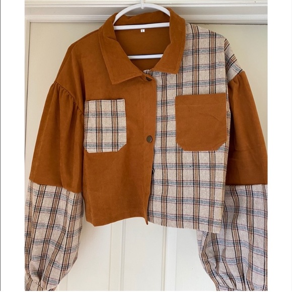 SHEIN | Jackets & Coats | Plaid Shacket | Poshmark